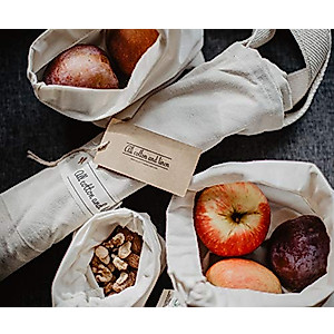 Canvas Grocery Shopping Bags - Cloth Tote Shopping Bags Heavy-duty - Washable Large Grocery Bags, Canvas Reusable Grocery Bags, Wine Shopping Bags with Handles, Reusable Tote Bag (1 Bag) 14"Hx17" Wx5"