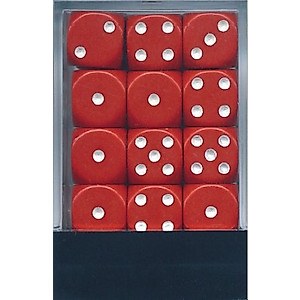 Chessex Dice d6 Sets: Scarab Jade with Gold - 12mm Six Sided Die (36) Block of Dice