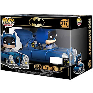 Funko Pop! Rides: Batman 80th - Blue Metallic 1950 Batmobile Vinyl Figure, Amazon Exclusive