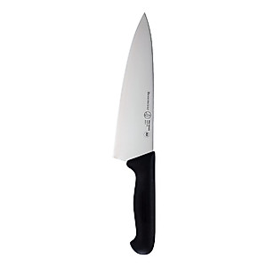 Messermeister Pro Series 8” Wide-Blade Chef’s Knife - German X50 Stainless Steel & NSF-Approved PolyFibre Handle - 15-Degree Edge, Rust Resistant & Easy to Maintain - Made in Portugal