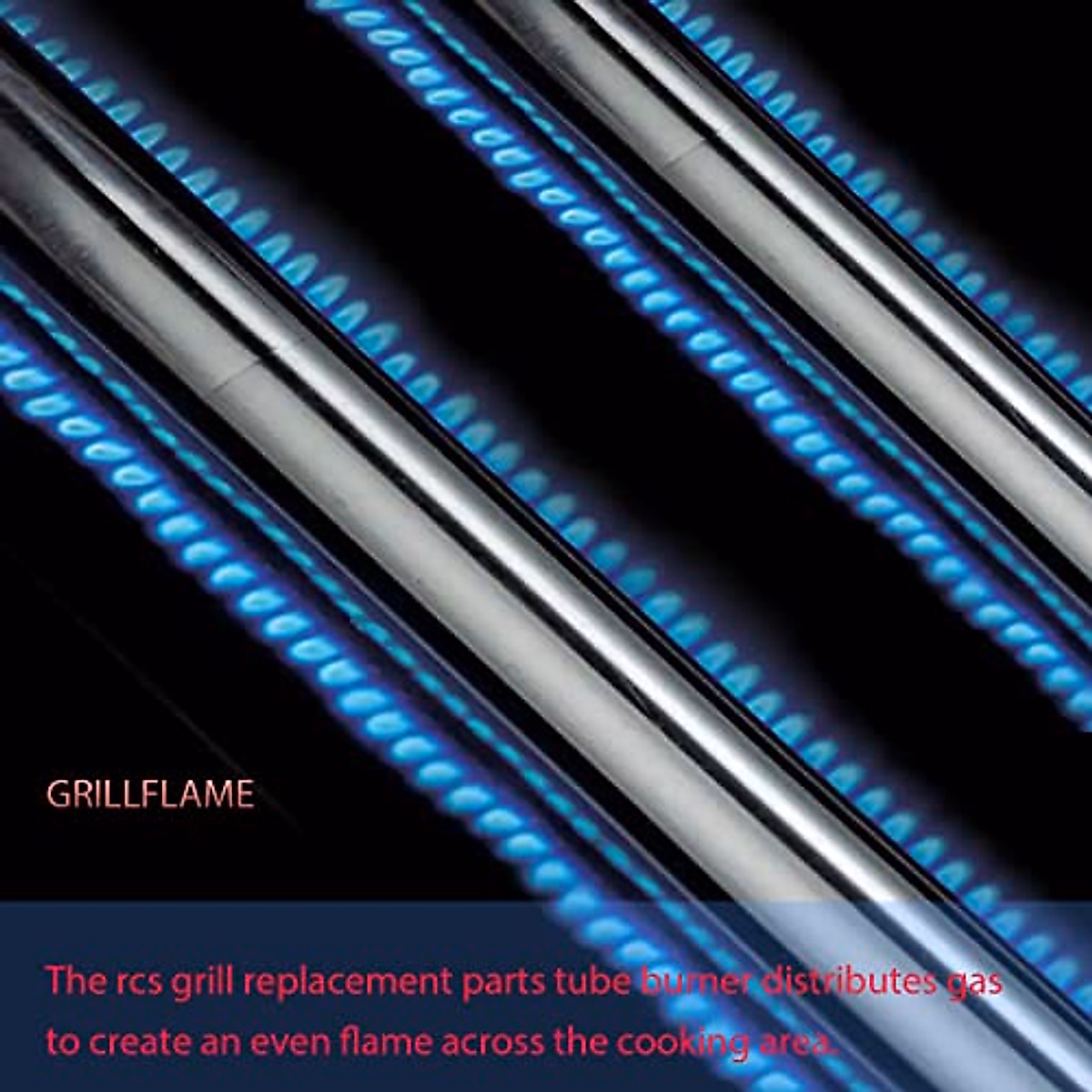 RJC32A RJC011P Burner Replacement Parts for RCS Premier Series Gas Grill Parts Summerset Sizzier Grill Parts Stainless Steel Burner 4 Pcs