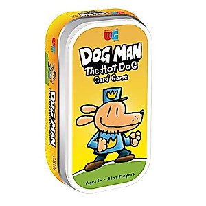 University Games Dog Man The Hot Dog Card Game for Ages 5 and Up, 2 to 4 Players Based on The Dog Man Books by Dav Pilkey (07011), Yellow