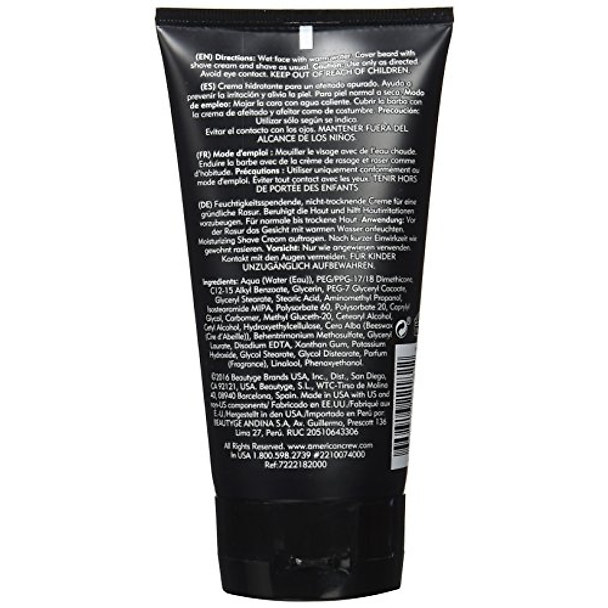 American Crew Shave Cream for Men, Moisturizing Shave Cream, 5.1 Fl Oz