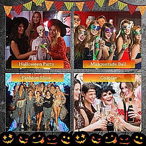 50 Pieces Lace Mask Masquerade Venetian Eyemask Women Flexible Masks for Masquerade Carnival Ball Birthday Halloween Costume (Multi Color)