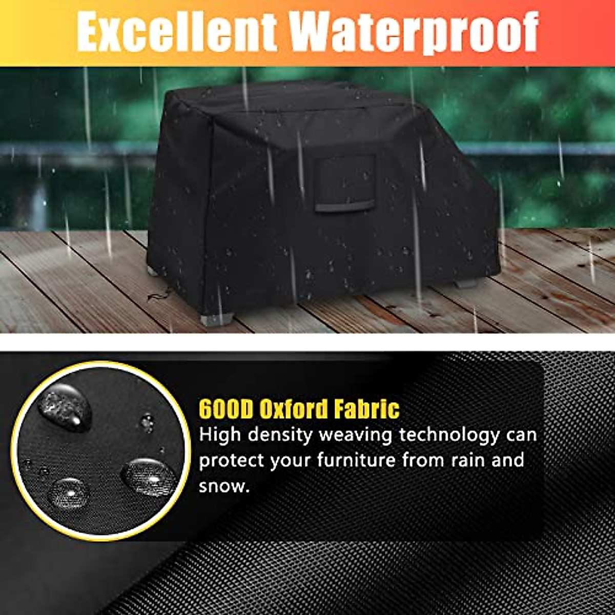 SIRUITON CGC-103 3-in-1 Pizza Oven Grill Cover With Air Vent, (Cover fits CGG-403)