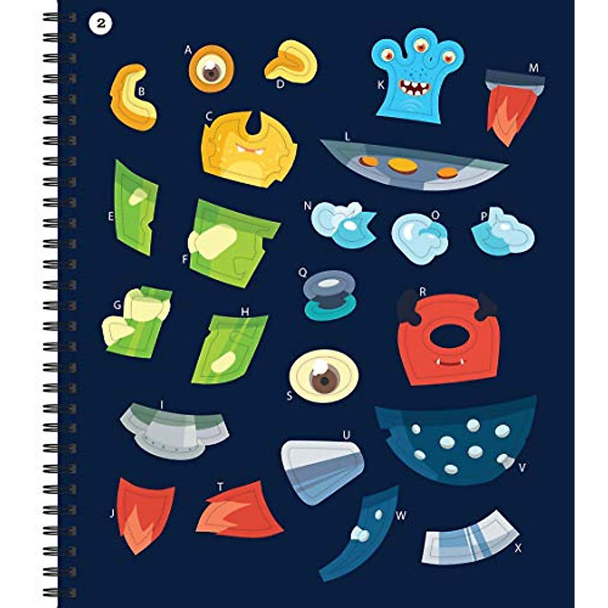 Brain Games - Sticker by Letter: Monsters (Sticker Puzzles - Kids Activity Book)