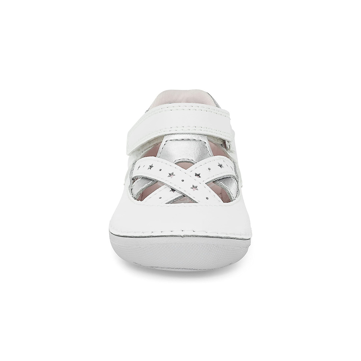 Stride Rite baby girls Sm Kiki2 Sandal, White, 3.5 Wide Infant US