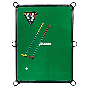 Franklin Sports Billiards Mini Putt Golf - Mini Golf + Pool Combo Game - Fun Indoor + Outdoor Family Game for Kids + Adults - Solo + Multiplayer Game