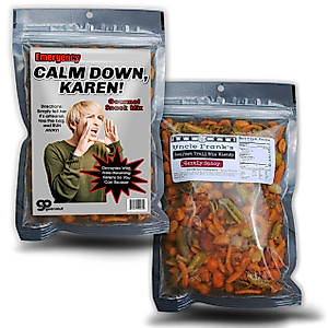 Calm Down Karen Trail Mix - Gourmet Spicy Snack Blend for Women Karen Survivors - Funny Karen Gifts Adult Stocking Stuffers - Gag Christmas Gifts for Teens - American Made Gifts - Manager Gifts