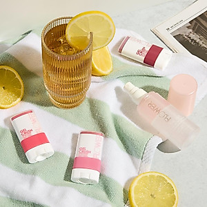 FLOWER BEAUTY Lip & Cheek Gel Crush - Cream Blush and Lips Tint in One Portable Multistick - Hydrating Burst of Color - (Blackerry Crush)