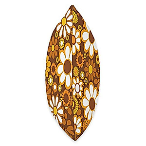 Retro Trendy Funky Hippie 60s 70s Aesthetic Decor Retro Flower Hippie Daisy 60s 70s Aesthetic Style & Fashion Throw Pillow, 16x16, Multicolor