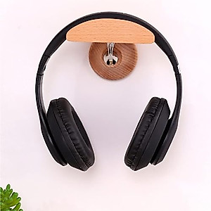UTOQIA Headset Stand Headphone Stand Headphone Holder Solid Wood Wall-Mounted Headphone Holder Headphone Rack Headphone Storage Display Stand Headphones Stand Headset Holder