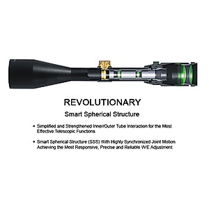 UTG 3-12x44 AO SWAT Accushot Rifle Scope, EZ-TAP, Illuminated Mil-Dot Reticle, 1/4 MOA, 30mm Tube, See-Thru Weaver Rings