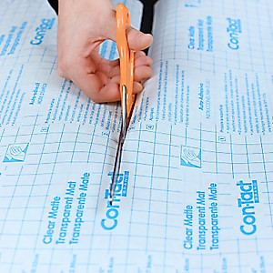 Con-Tact Brand Creative Clear Covering Self-Adhesive Semi-Transparent Privacy Film Protective Vinyl and Shelf Liner, 18'' x 16', Clear Matte, 2 Pack