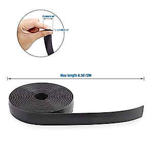 Housmile Magnetic Vacuum Strip, Boundary Markers Strips Magnetic Tape Compatible with Eufy, Roborock, Neato, Shark ION Robot Vacuum Alternative Magnetic Strip Tape for xiaomi Robot Vacuum, 6.56 Feet