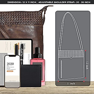 Vintage Handmede Leather Purse, Stylish Crossover/Crossbody Slings for Women - Travel/Work