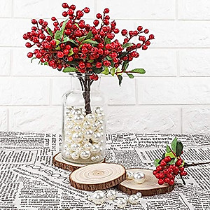 Quefe 150pcs Pearls for Crafts No Holes, Vase Filler Artificial Plastic Ivory Pearl Beads, Pearls for Vase Filler, Table Scatter, Wedding, Birthday Party, Home Decoration(8mm, 14mm, 20mm)