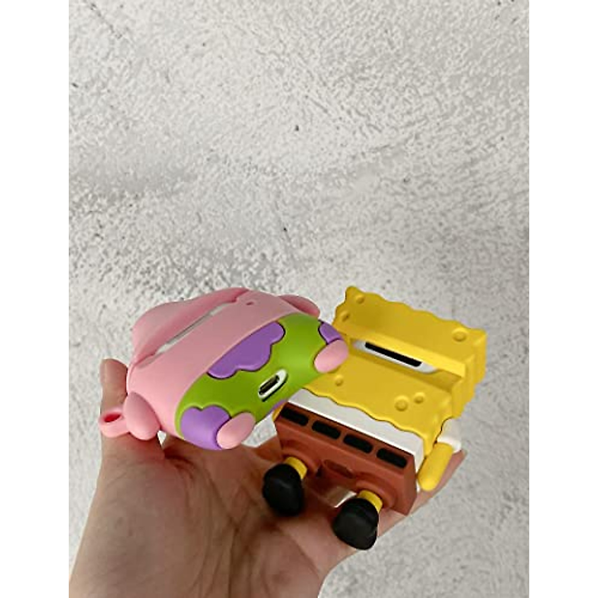 Cute Case Compatible for Apple AirPods 2/1 AirPods Case Cover 3D Slim Shockproof Silicone Shell Anti-Fall Cover for AirPods Charging Cartoon Case with Carabiner (AirPods 2/1, Cute Cartoon1)