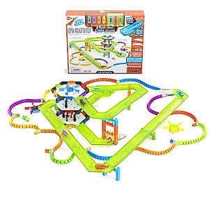HEXBUG Flash Nano nanotopia - Colorful Sensory Playset for Kids - Build Your Own Playground - Over 130 Pieces and Batteries Included Old Version