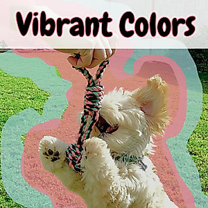 Otterly Pets 9-Pack Durable Dog Rope Toys for Aggressive Chewers – 100% Cotton, Machine Washable Tug of War and Fetch Toys for Small to Medium Dogs and Puppies