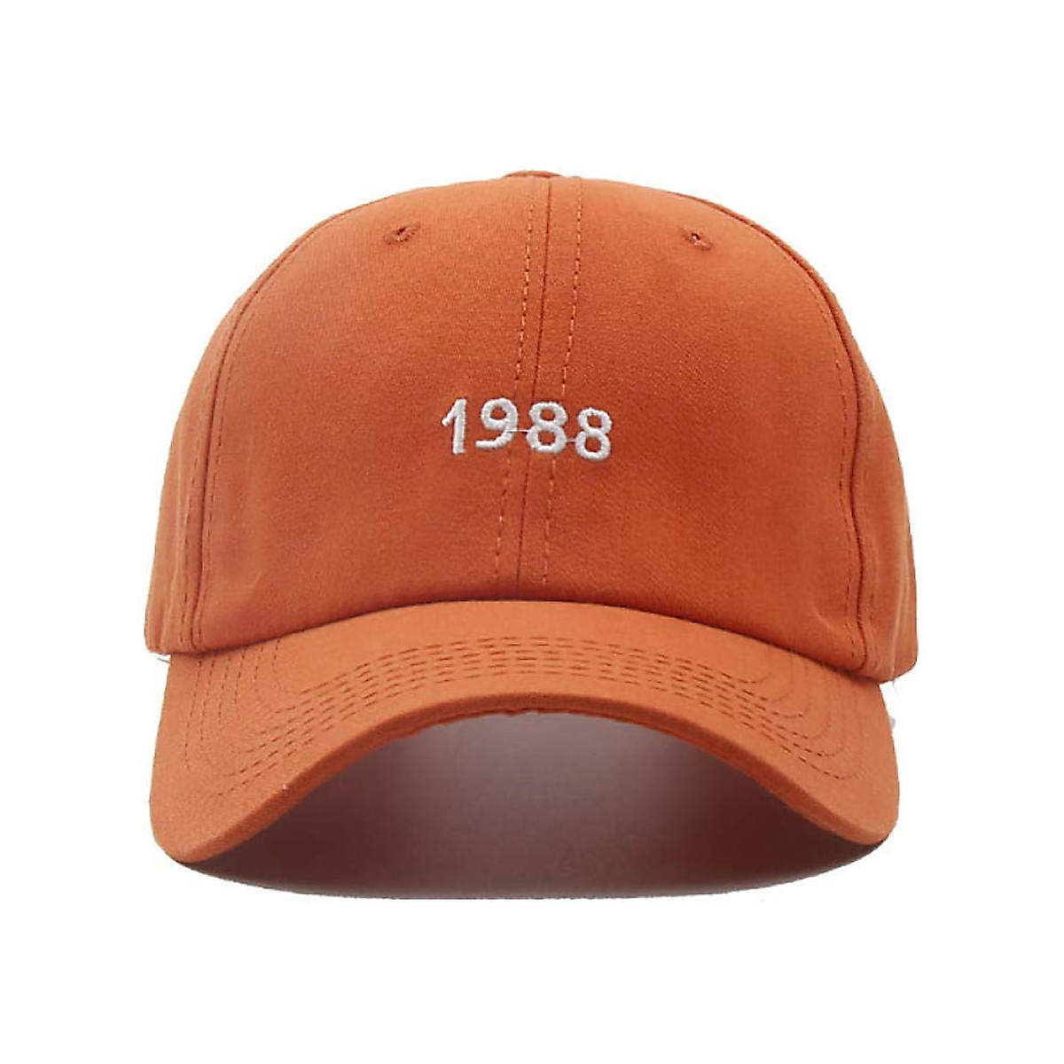 SUNS 1988 Retro Baseball Cap Adjustable Baseball Cap Cotton Denim Dad Hat-White_M (56-58Cm)