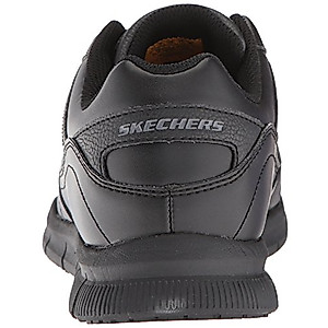 Skechers womens Nampa-wyola Food Service Shoe, Black Polyurethane, 8 US