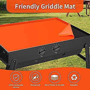 Silicone Griddle Mat for Blackstone 36 Inch Griddle, Heavy Duty Food Grade Griddle Buddy Mat, Blackstone Cover Mat for Griddle, Outdoor Blackstone Griddle Must-Have Accessories, Protect Your Griddle