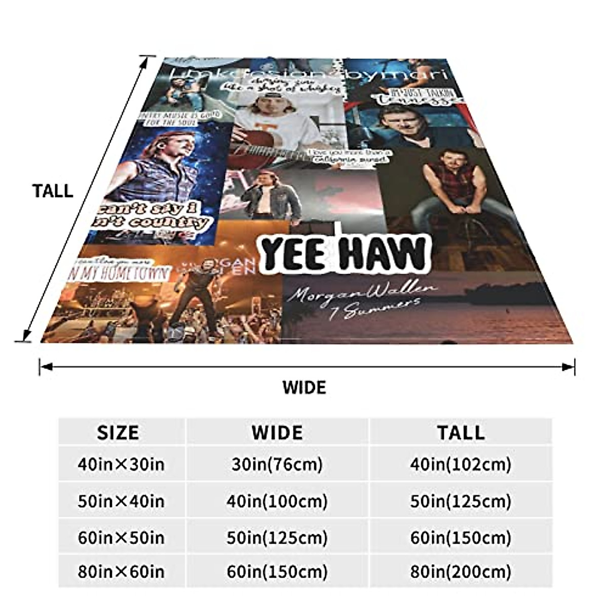 Super Soft Flannel Throw Blanket Cozy Comfy Blanket Microfiber Printed Blanket for Sofa Bed Office Travel 50"X40"-1