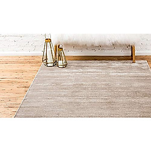 Unique Loom Uptown Collection Area Rug - Madison Avenue (8' x 10' Rectangle, Brown/ Ivory)