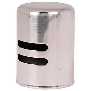 Westbrass D201-07 1-5/8" x 2-1/4" Soild Brass Air Gap Cap Only, Non-Skirted, Satin Nickel
