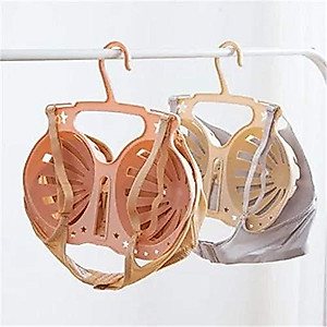 4PACKs Anti-Deformation Bra Hanger, Bra-Shaped Drying Rack, 360-Degree Rotatable Underwear Hanger with Protective Hooks, Keep Your Bra in Good Shape, Cami Hanger Closet Organizer for Tank Tops