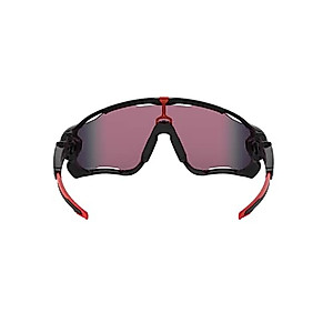 Oakley Men's OO9290 Jawbreaker Rectangular Sunglasses, Matte Black/Prizm Road, 31 mm