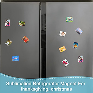 30 Pcs Sublimation Magnets Blanks Car 3.5 x 2.5 Inch Sublimation Blank Magnets Bulks DIY Decorative Magnets for Home Kitchen Fridge Refrigerator Microwave Oven Wall Door Decoration Office Calendar