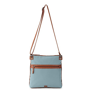 The Sak Esperato Flat Crossbody in Recycled Nylon, Denim