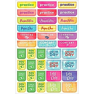 Student Planner Stickers (Set of 575 Stickers)