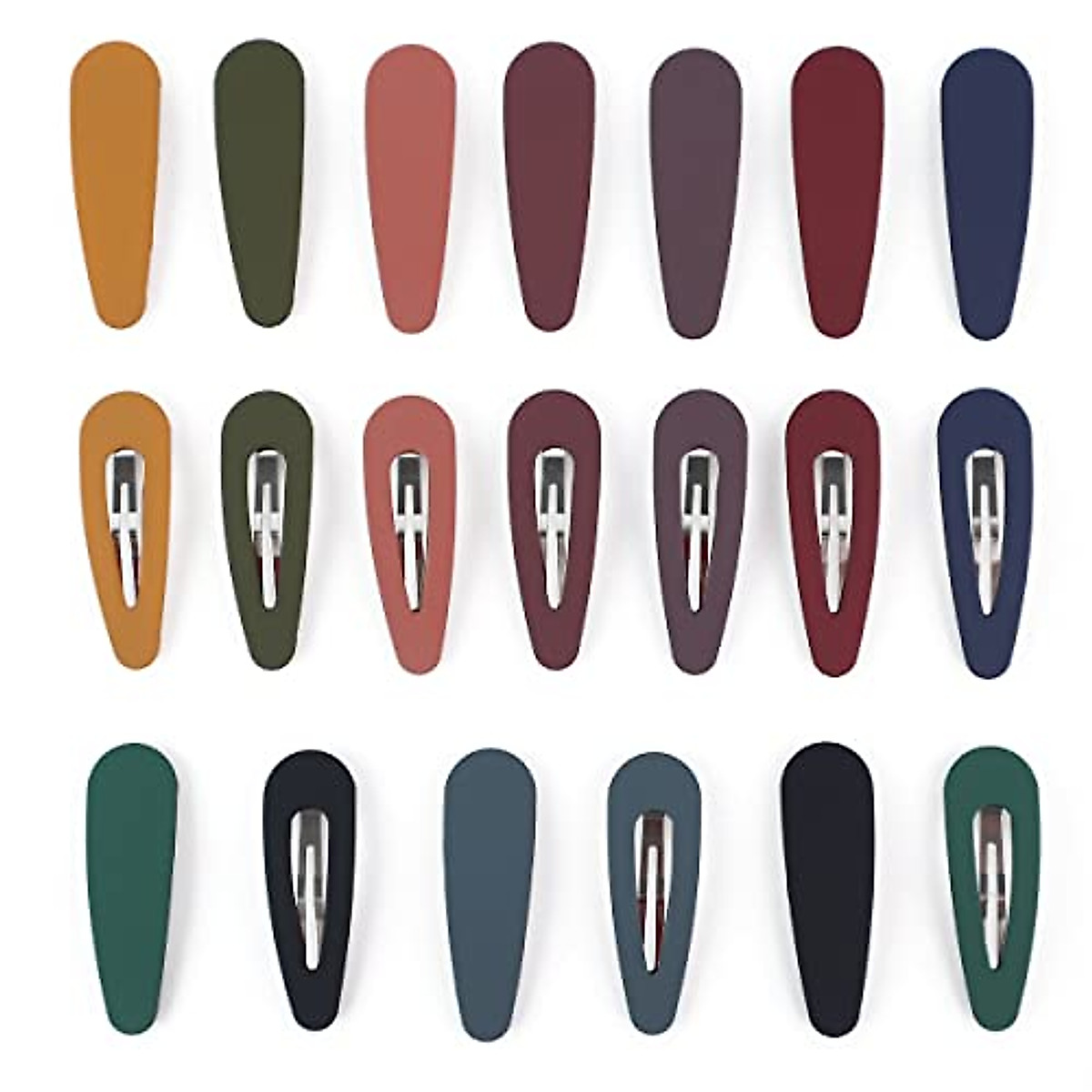 TIXBABY 20 Pcs Hair Clips for Girls - Hair Barrettes for Women - Metal Snap Hair Clips - Toddler Hair Clips - Hair Accessories for Kids Teens Girls(Hair Clips-A)