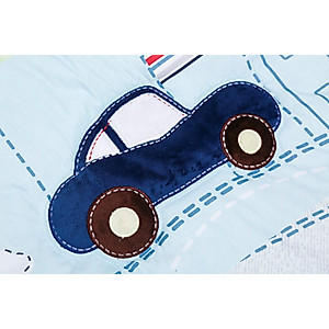 My Little Town 4-Piece Nursery Crib Bedding Set for Newborn Baby Infant