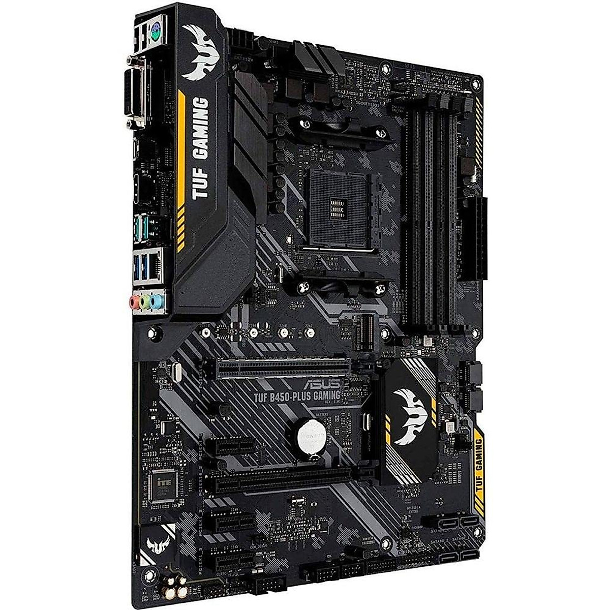 ASUS TUF B450-Plus Gaming Motherboard (ATX) AMD Ryzen 2 AM4 DDR4 HDMI DVI M.2
