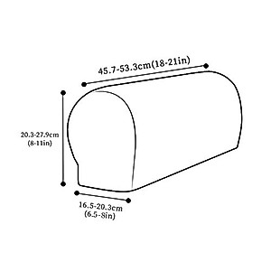 XMNTG Set of 2 Stretch Armrest Covers Jacquard Light Grey Armrest Covers Anti-Stain Washable Arm Covers Furniture Protector Arm Covers for Chairs Sofa Recliner Sofa Couch (Light Grey)