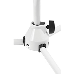 On-Stage MS7801W Telescoping Microphone Boom Stand, White