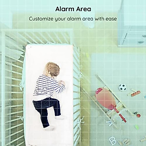 BOIFUN 5" Video Baby Monitor, 1080P Baby Monitor Via App and Screen Control, Record & Playback, Temper & Humidity Sensor, Night Vision, 2-Way Audio, Cry & Motion Detection, with Wall Mount Base