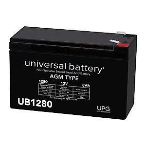 UB1280 12V 8Ah F1 Home Alarm Securirty System Battery