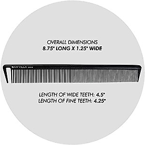 Sam Villa Signature Series Professional Long Cutting & Hair Parting Comb
