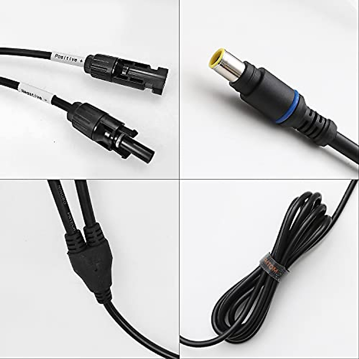 7FT Heavy Duty Cable Converting Solar Panel to DC 8mm Adapter, Waterproof Charging Kit for AIMTOM Rebel 440, GZ, Explorer 160 240 500 1000 or Solar Generators with 7.9mm Connector