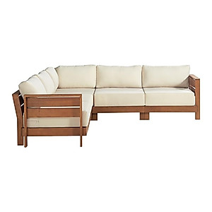 Barton 5-Piece Patio Furniture Set - Weather-Resistant Outdoor Sectional with Stain-Resistant Cushions - for Deck, Pool, or Sunroom by