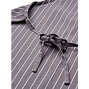 Chef Works Unisex English Chef Apron, Grey W/ Wht Stripe, One Size