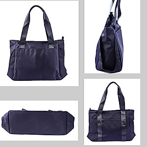 JJDreams Tote Bag Casual Shoulder Bag Top Handle Handbag Daily Travel Bag For Women，Blue