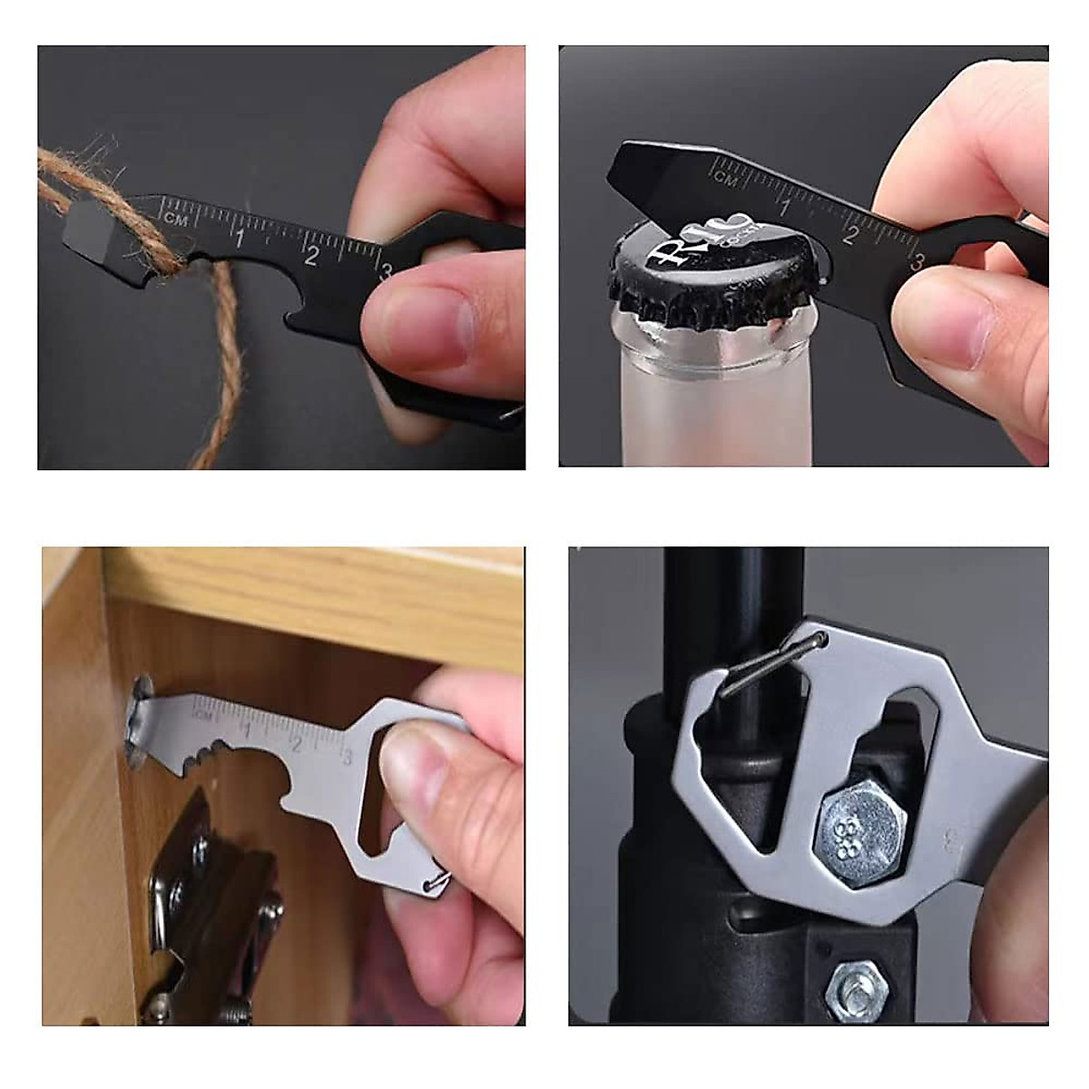 DMW Multi-Function Bottle Opener, Key Chain Creative Beer Openers, Outdoor Multi-Function Small Tools for Men and Women