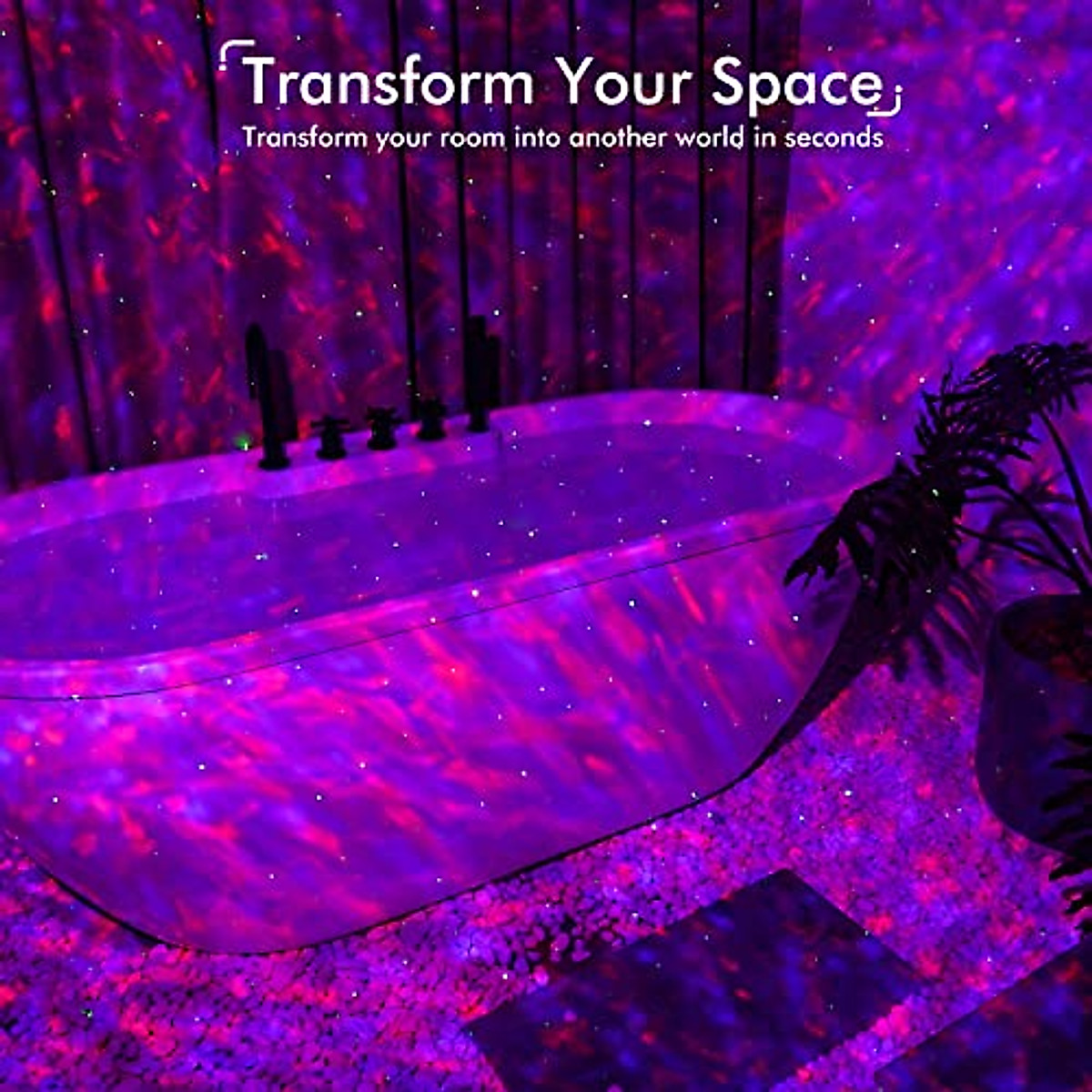 Rossetta Star Projector, Galaxy Projector Lights for Bedroom, Starlight Projector with Bluetooth Speaker and White Noise, LED Night Light for Kids Adults Game Room, Home Party, Ceiling, Room Decor