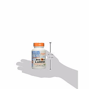 Doctor's Best Lutein with OptiLut, Non-GMO, Vegan, Gluten Free, Soy Free, Eye Health, 10 mg, 120 Veggie Caps